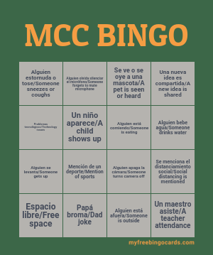 MCC BINGO