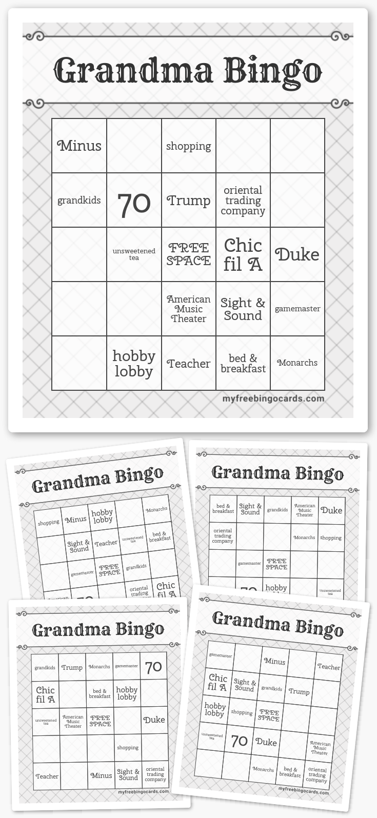 Virtual Grandma Bingo