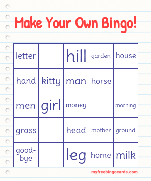 Make Your Own Bingo!