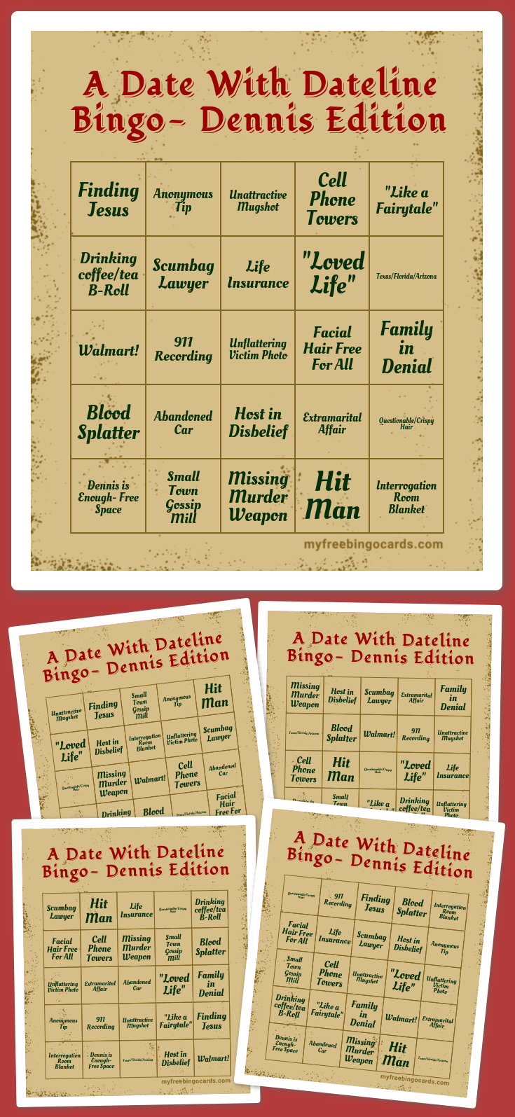 Virtual A Date With Dateline Bingo- Dennis Ed…