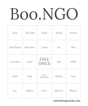 Boo.NGO Bingo
