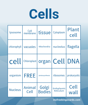Cells Bingo
