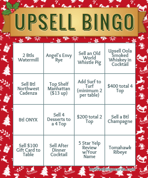 UPSELL BINGO