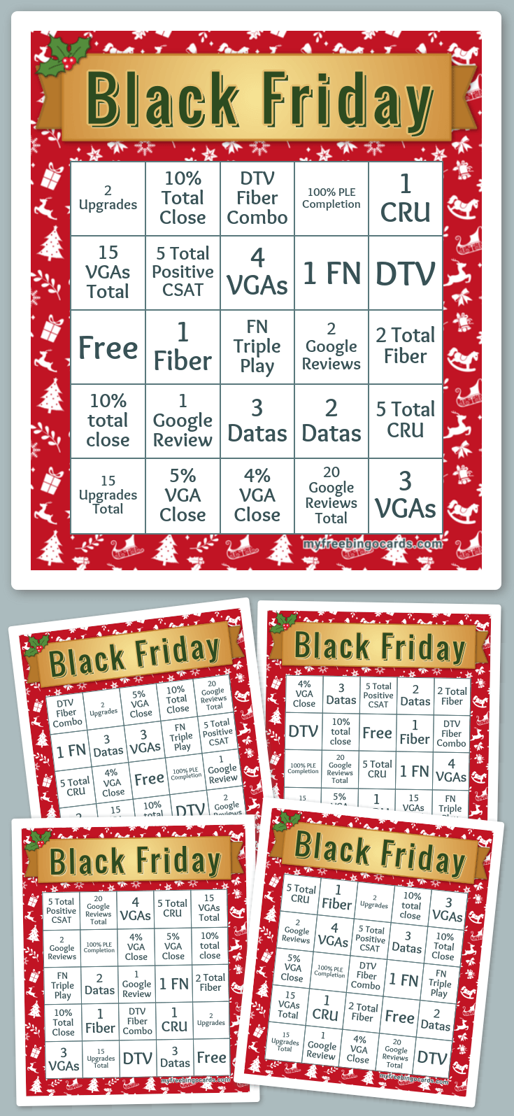 Virtual Black Friday Bingo