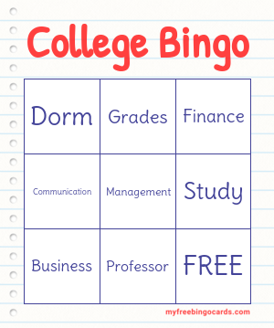 College Bingo