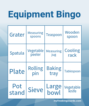 Print 100+ Equipment Bingo Cards