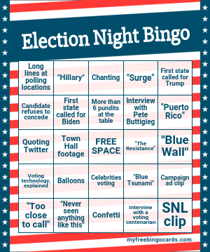 Election Night Bingo