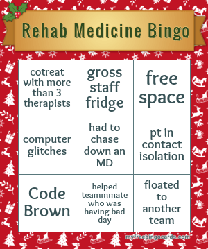 Rehab Medicine Bingo