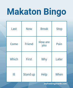Print 100+ Makaton Bingo Cards