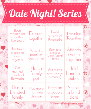 Date Night! Series Bingo