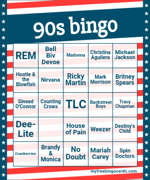90s bingo
