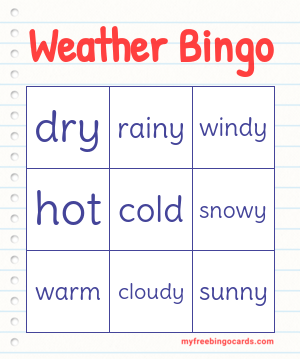 Weather Bingo