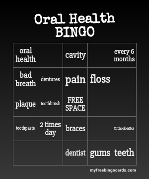 Oral Health BINGO