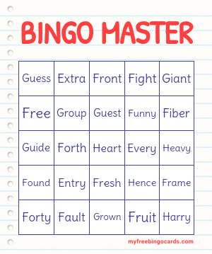 BINGO MASTER