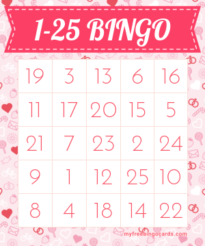 1-25 BINGO