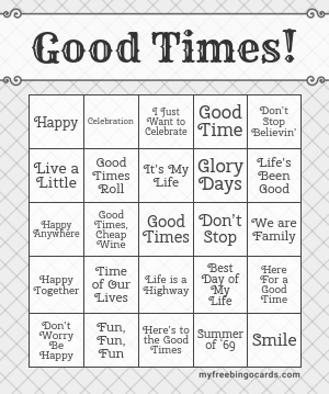Good Times! Bingo