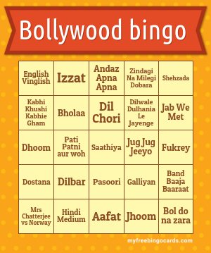 Bollywood bingo