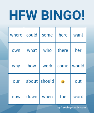 HFW BINGO!