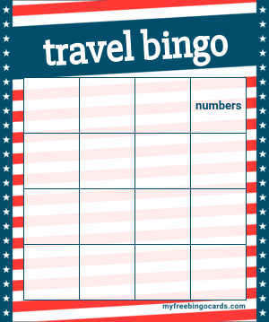 travel bingo