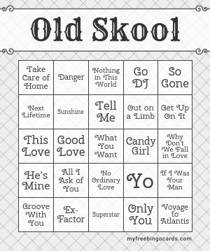 Old Skool Bingo