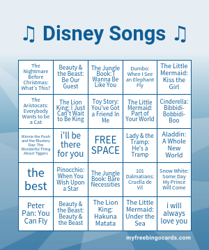 Disney Songs ♫ Bingo