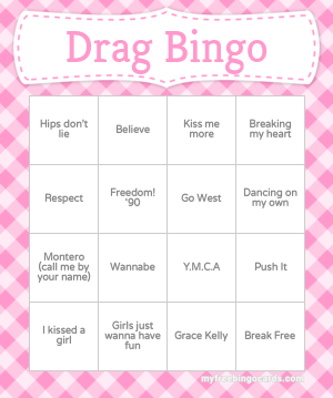 Drag Bingo