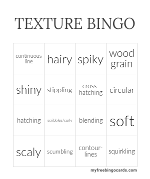 TEXTURE BINGO