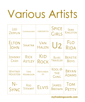 Various Artists Bingo