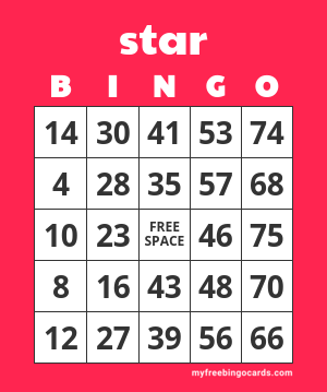 star BINGO