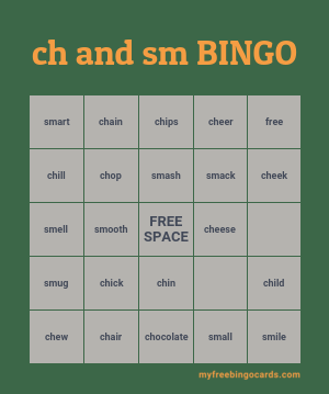 Print 100+ ch and sm BINGO Cards