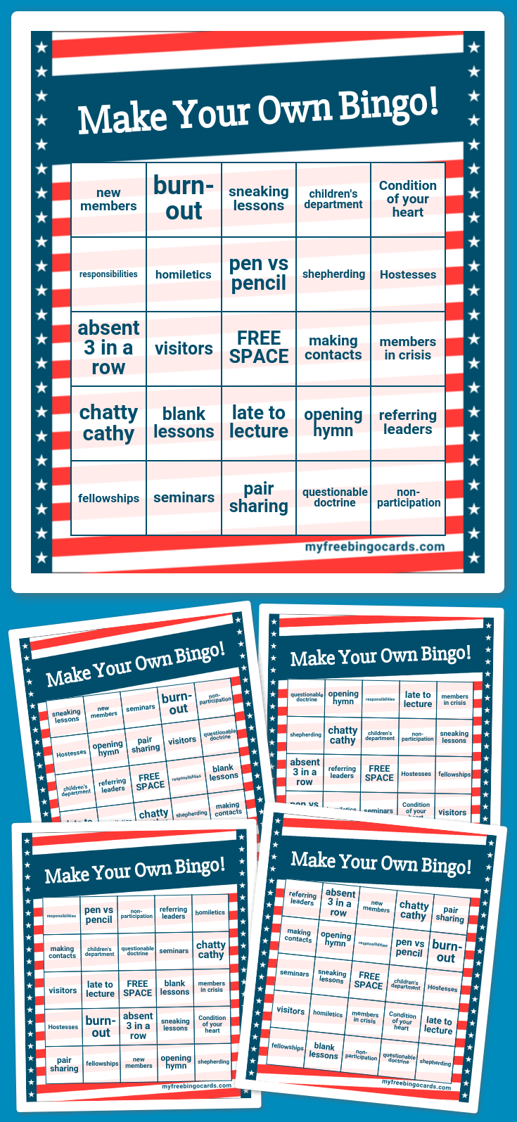 Virtual Make Your Own Bingo!