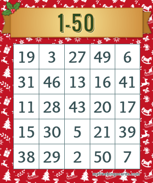 1-50 Bingo