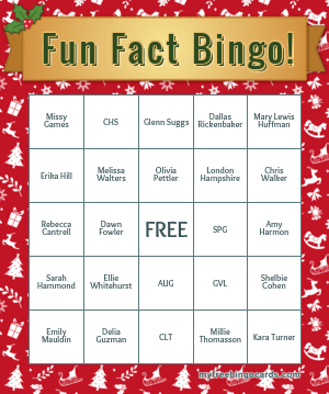 Fun Fact Bingo!
