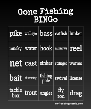 Gone Fishing BINGo