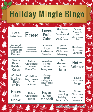 Holiday Mingle Bingo