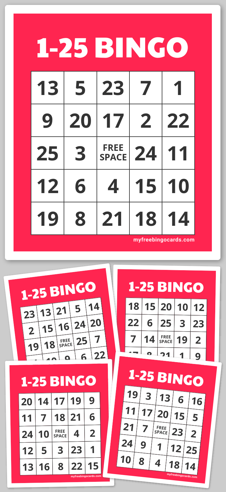 Virtual 1-25 BINGO