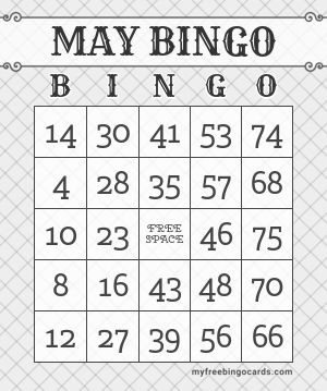 MAY BINGO