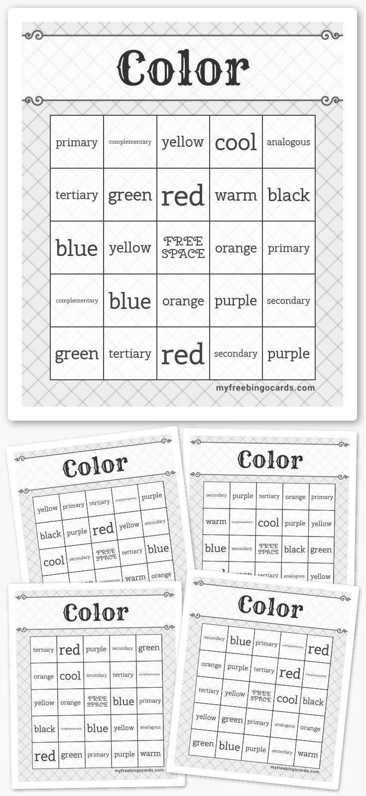 Virtual Color Bingo