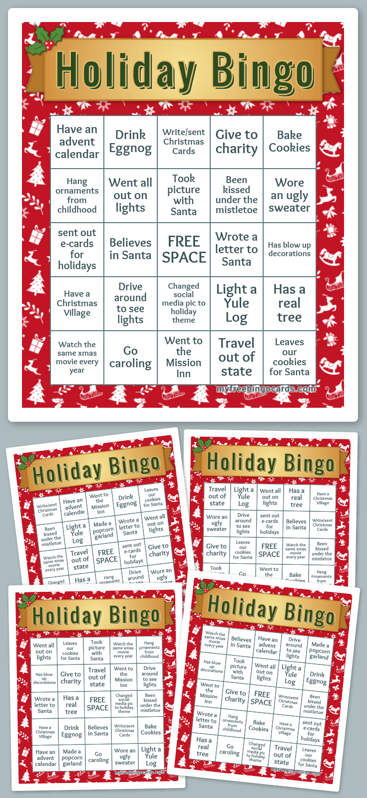 Virtual Holiday Bingo