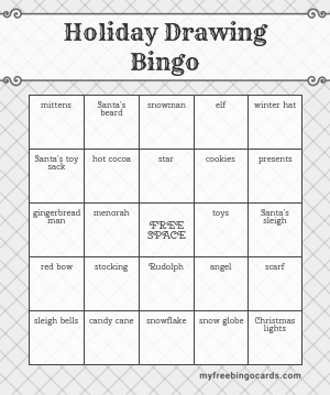 Holiday Drawing Bingo