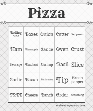 Pizza Bingo