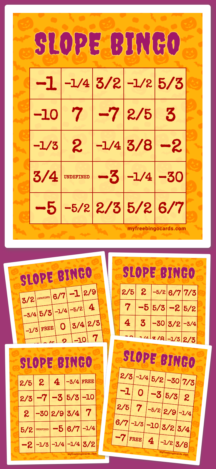 Virtual SLOPE BINGO
