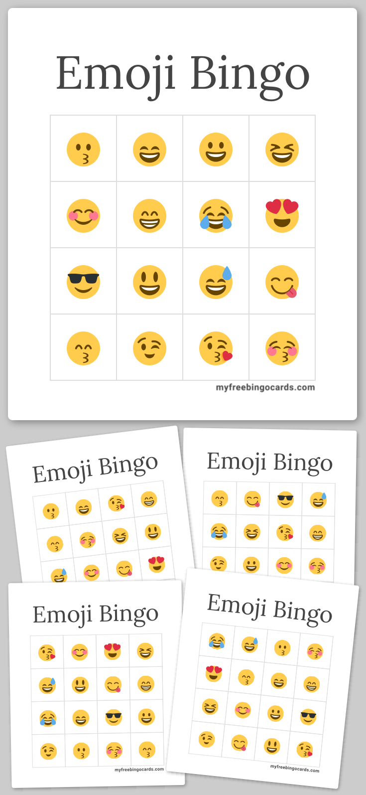 Virtual Emoji Bingo