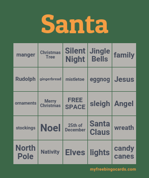 Santa Bingo