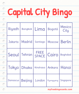 Capital City Bingo