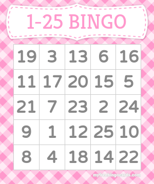 1-25 BINGO