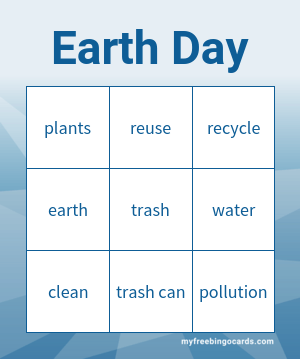 Print 100+ Earth Day Bingo Cards