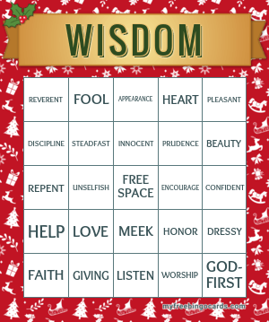 WISDOM BINGO