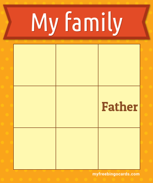 My family Bingo