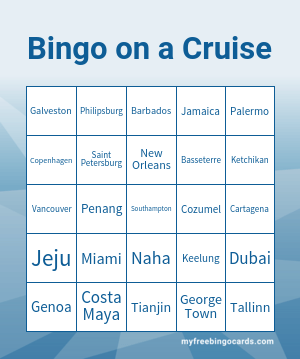Bingo on a Cruise